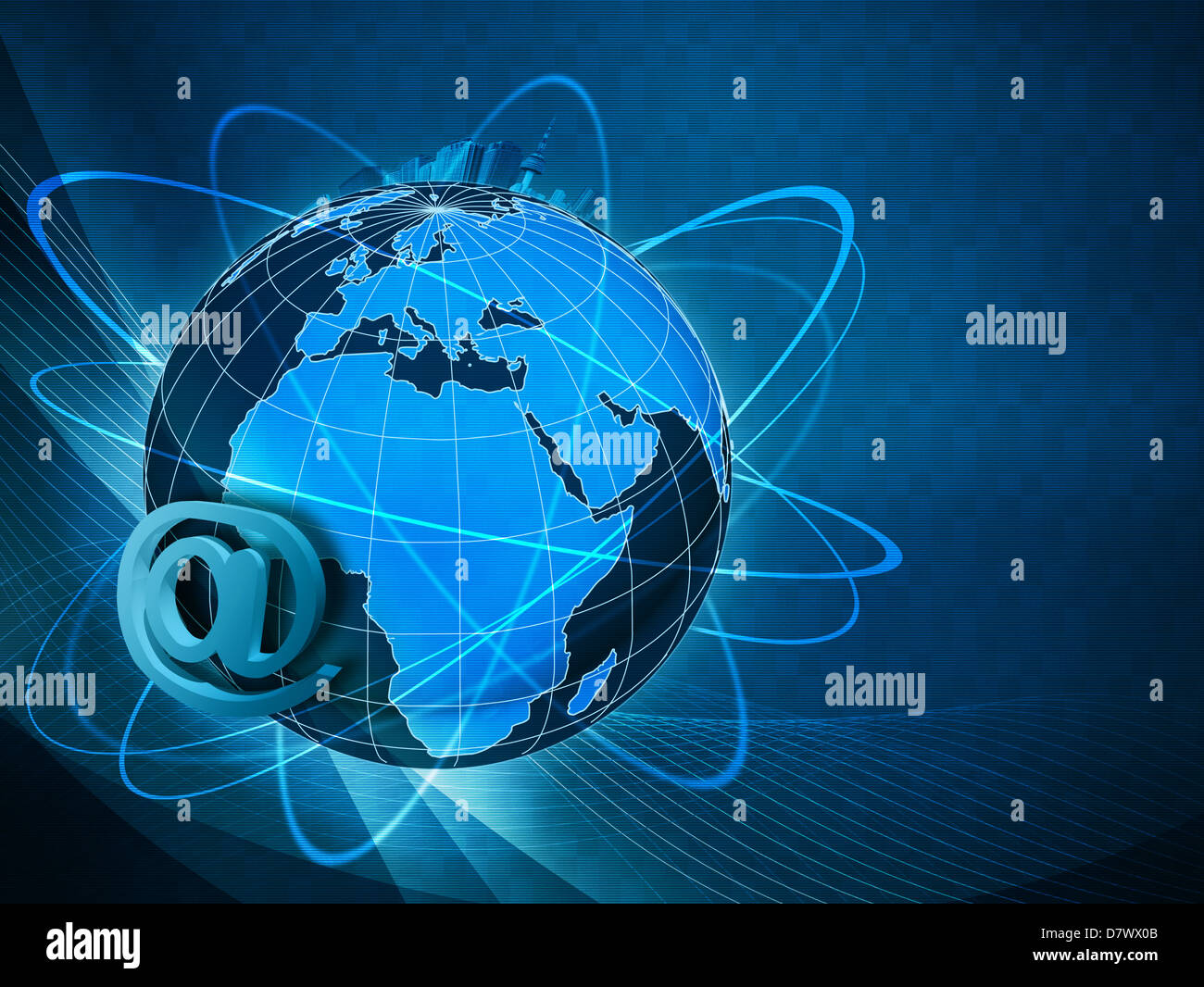 Global internet communications, abstract techno backgrounds Stock Photo ...