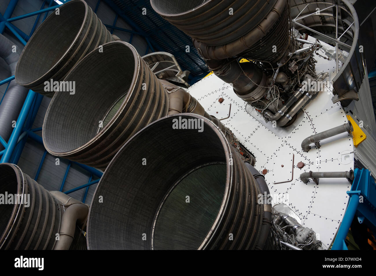 Underneath of Rocket , Kennedy Space Center, Florida, USA Stock Photo ...