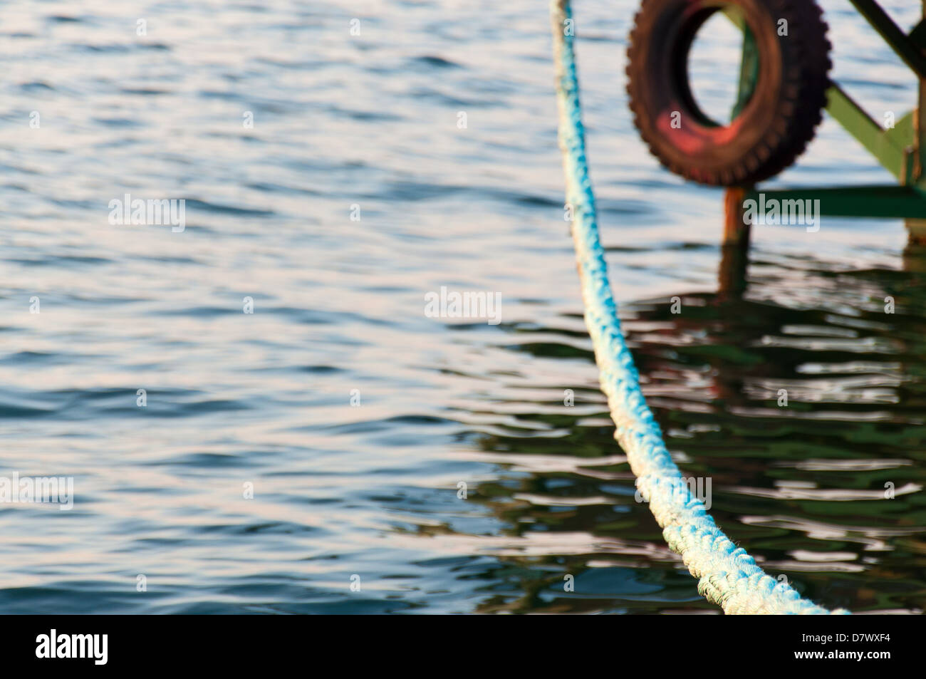 Rope over the water Stock Photo - Alamy