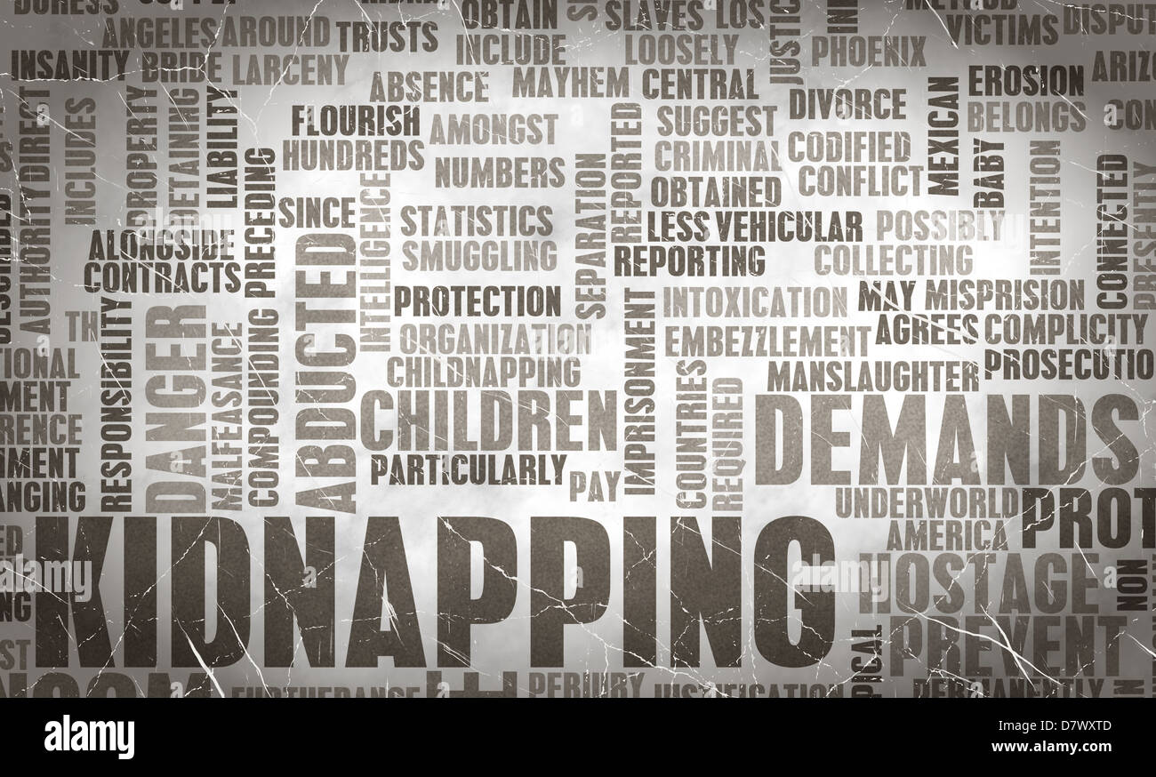 Kidnapping as a Growing Crime in a Concept Art Stock Photo - Alamy