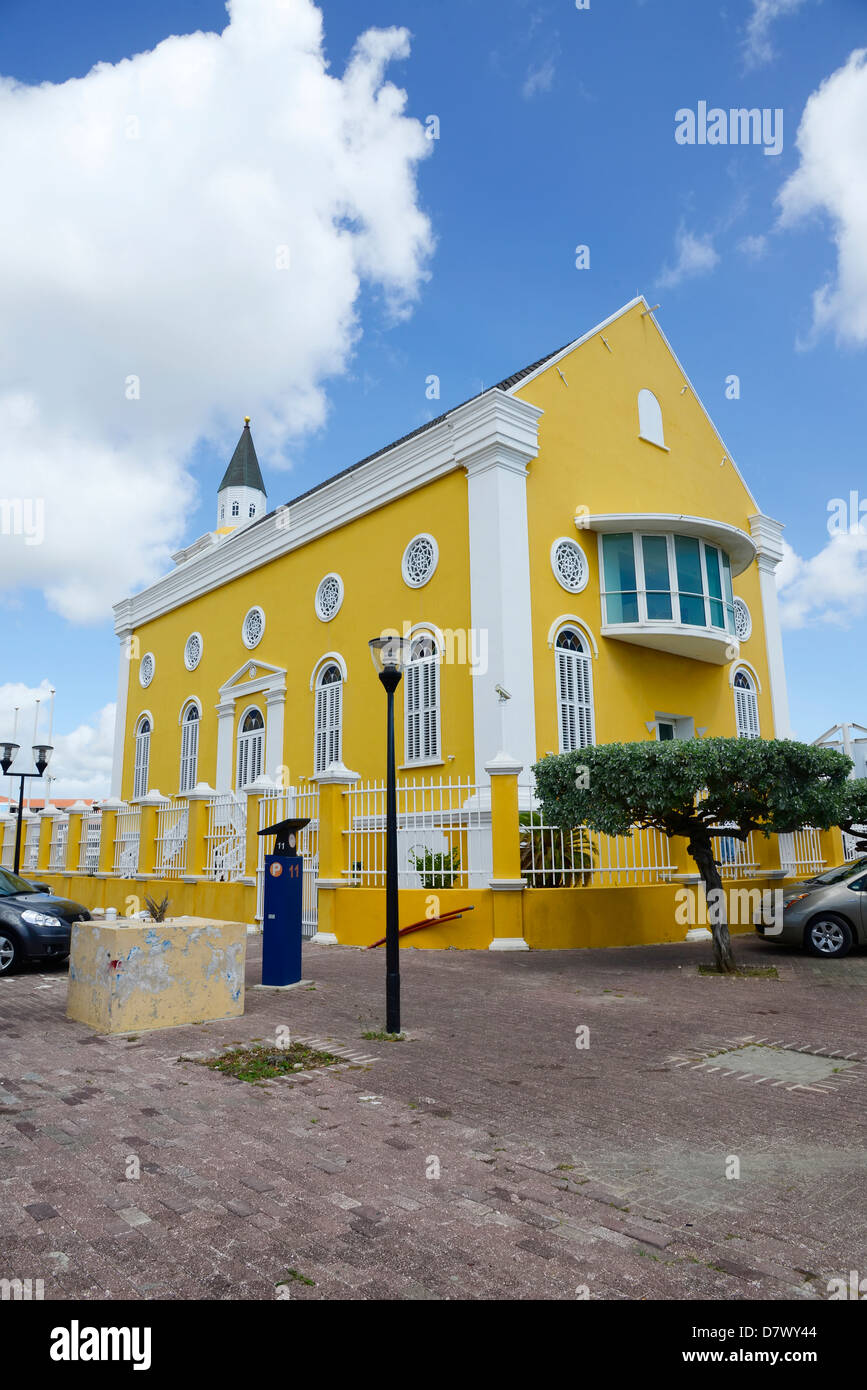 Yellow Church Willemstad Curacao Curaҫao Dutch Caribbean Island ...