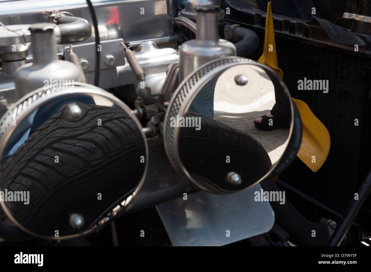 Triumph Spitfire in Car Show Stock Photo - Alamy