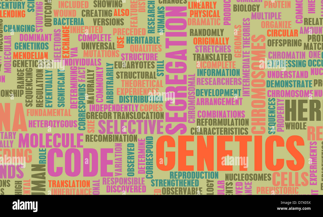 Genetics and the Genetic Code Science Concept Stock Photo - Alamy