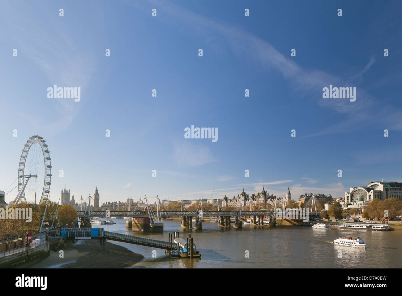 View along the river Thames, London, England Stock Photo - Alamy