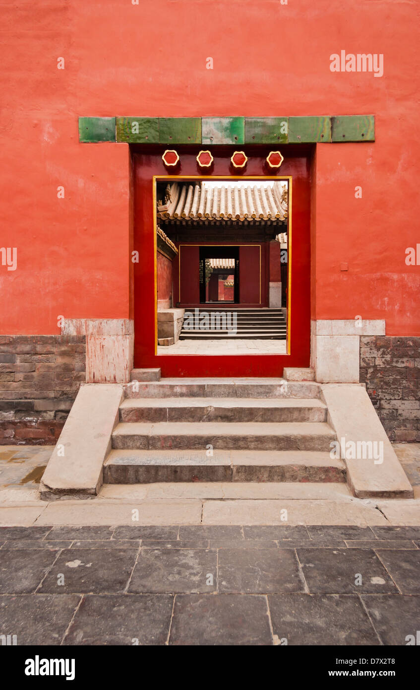 Door and gateway at Imperial Palace, Beijing, China Stock Photo - Alamy