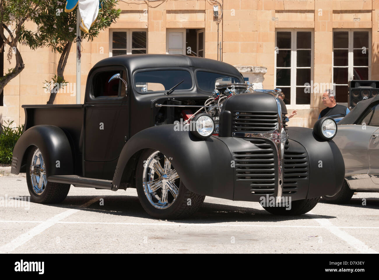 Classic Dodge at car show Stock Photo - Alamy