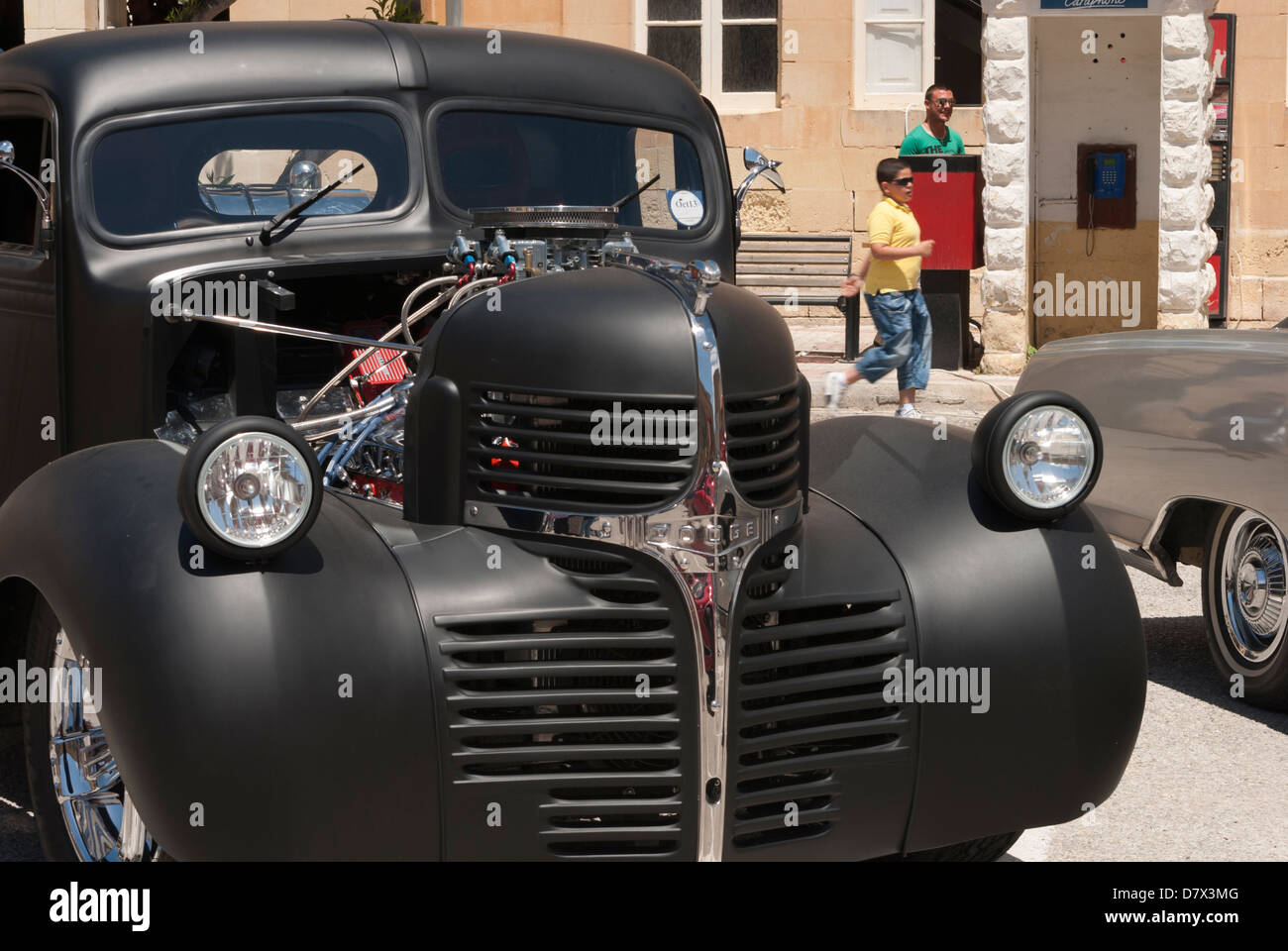 Classic Dodge at car show Stock Photo - Alamy
