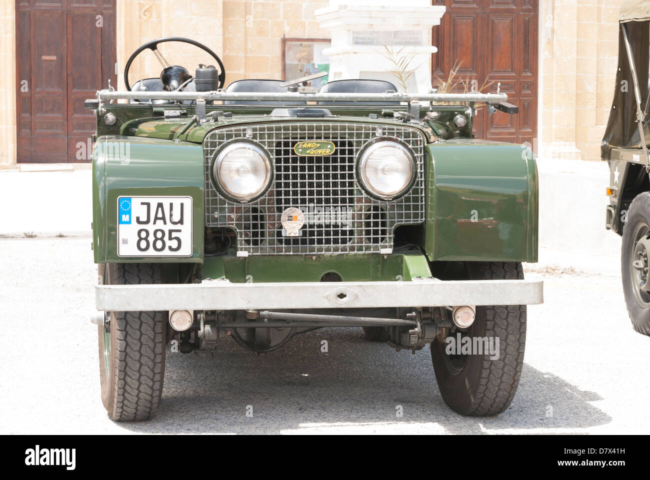 Classic military Land Rover Stock Photo - Alamy