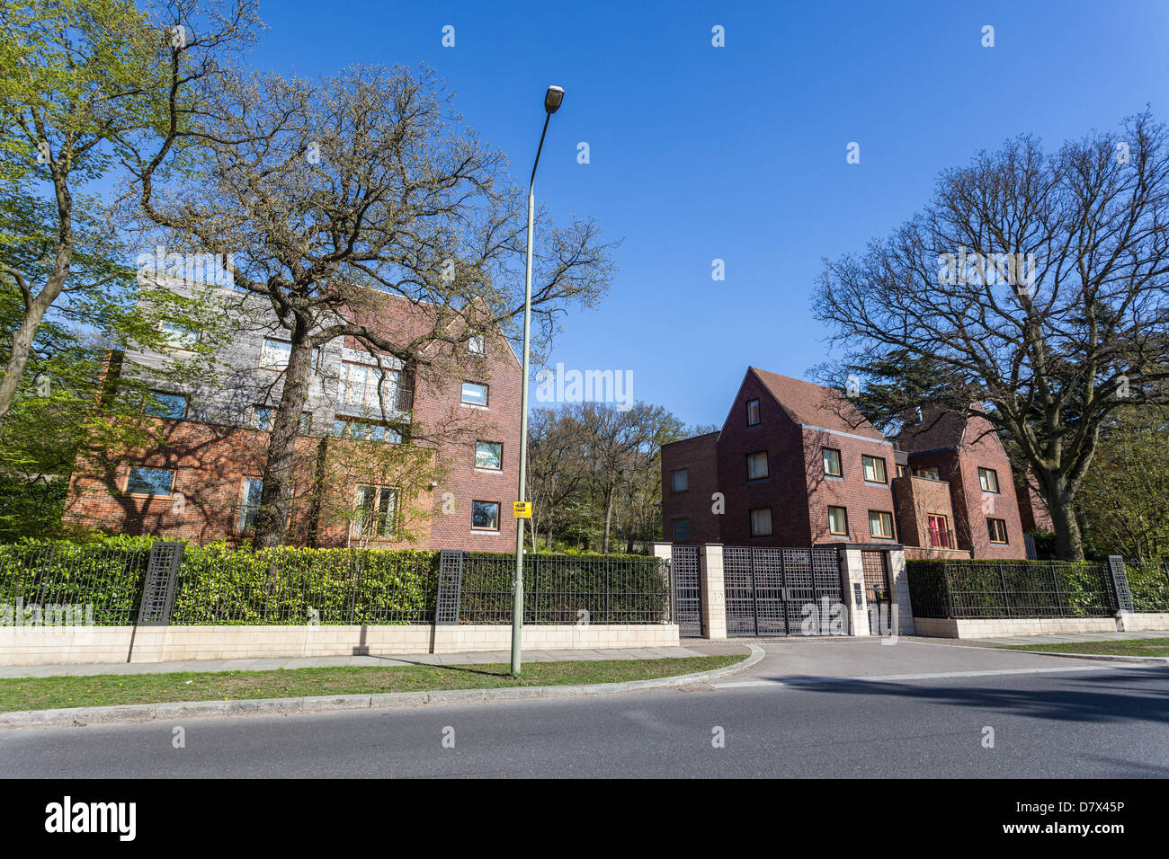 Gated community on The Bishops Avenue, London, N2, England, UK Stock ...