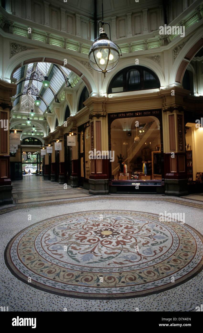 Australia, Victoria, Melbourne, the Block arcade, a fine example of a ...
