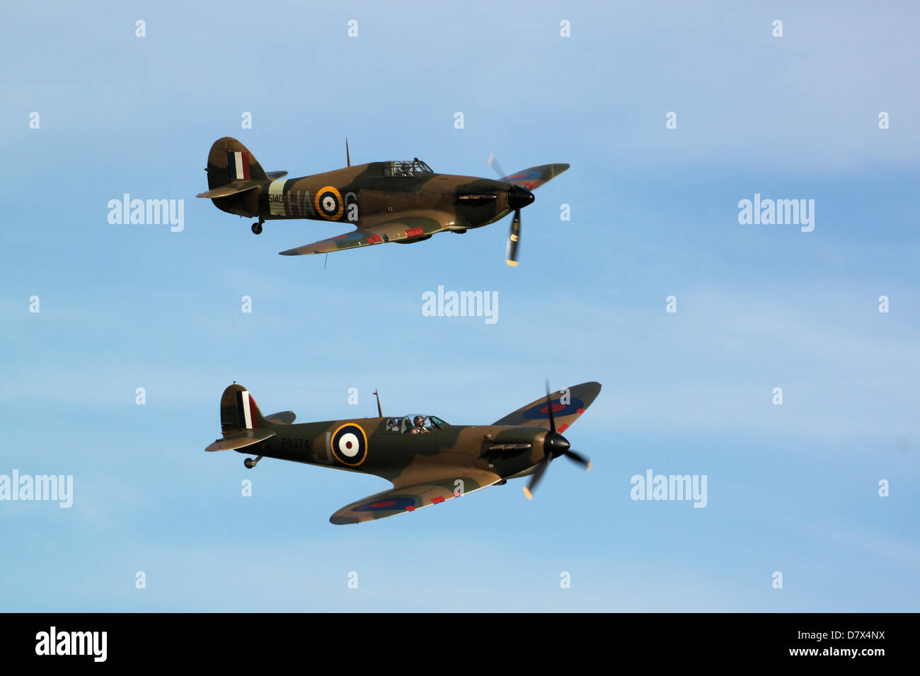 Raf hawker hurricane spitfire fighter hi-res stock photography and images - Alamy