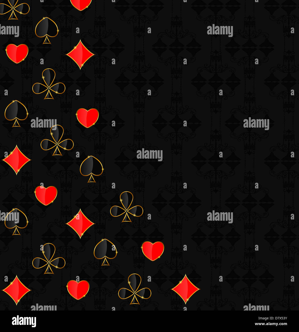 Abstract background with card suits for design. Vector illustrat Stock ...