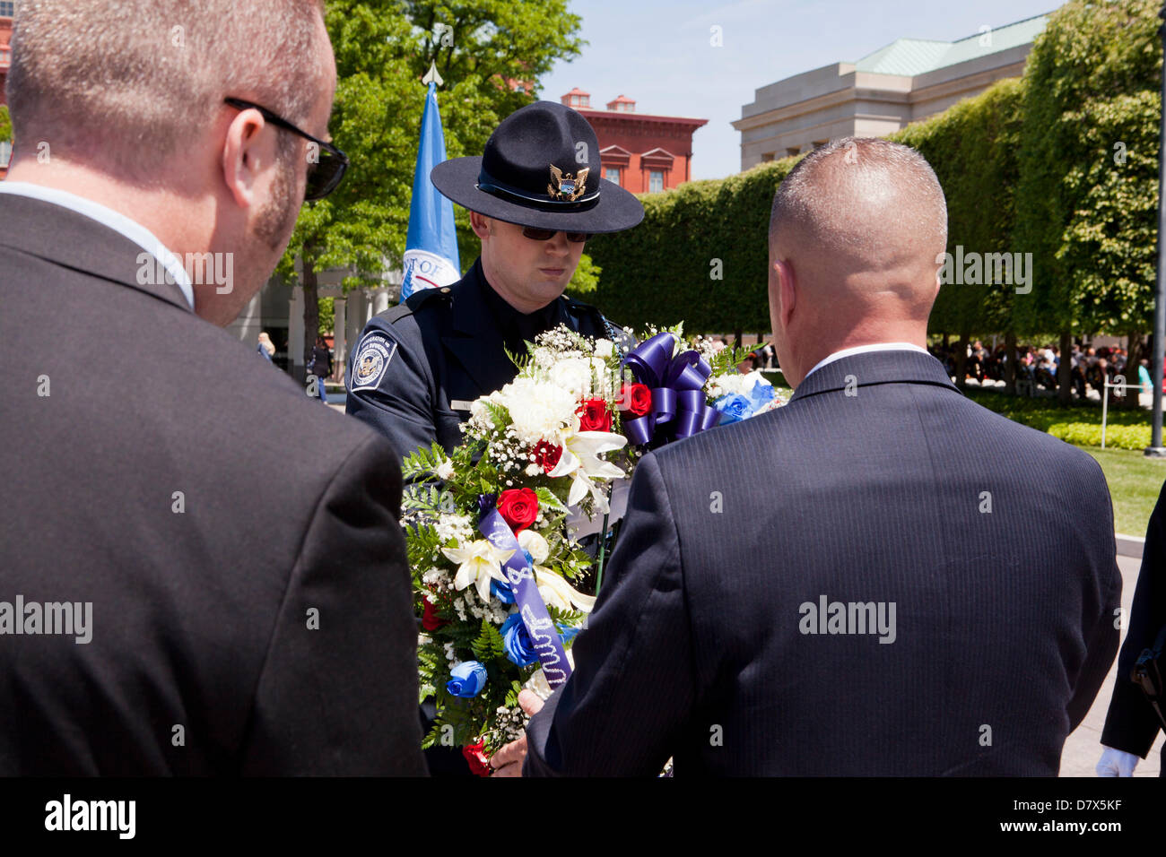 National Police Officers Memorial - Washington, DC USA Stock Photo - Alamy