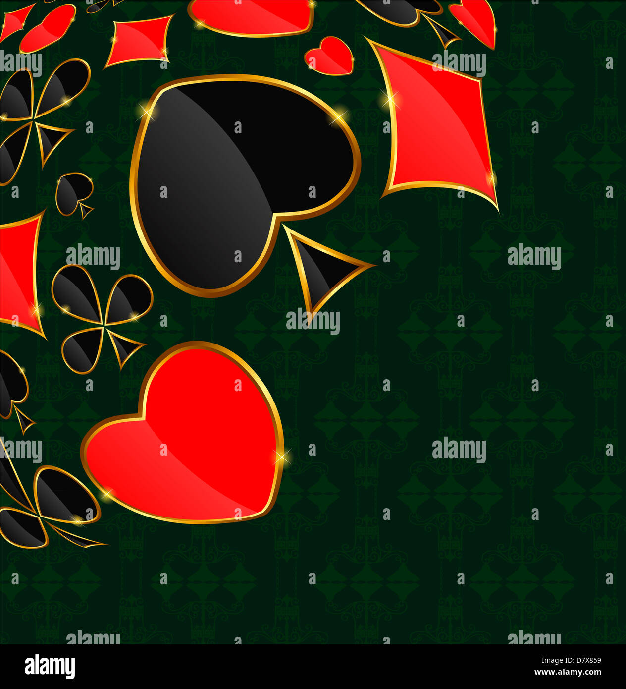 Abstract background with card suits for design. Vector illustrat Stock ...