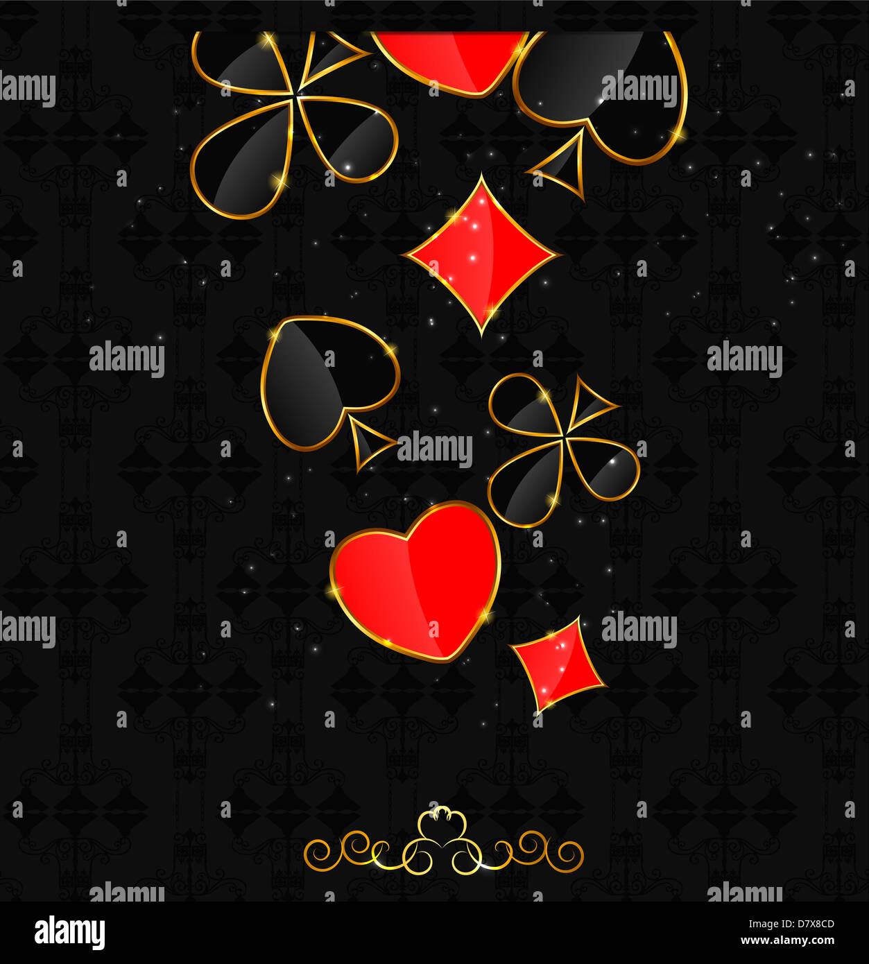 Abstract background with card suits for design. Vector illustrat Stock ...