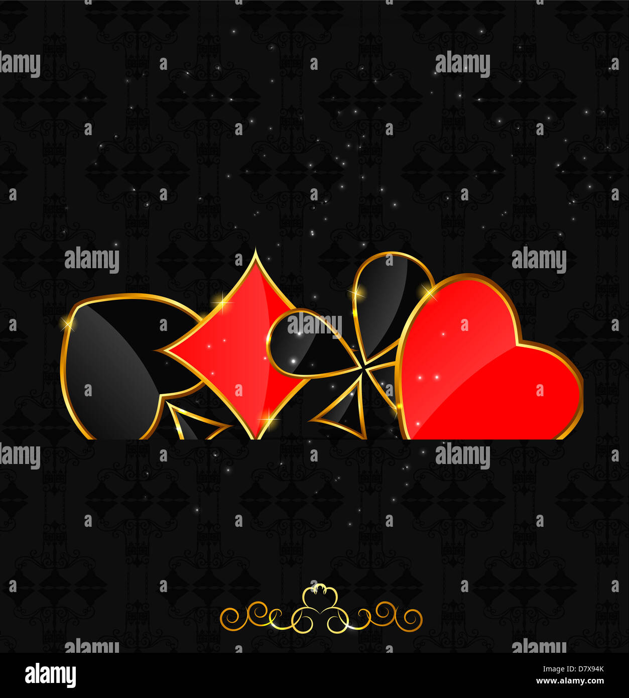 Abstract background with card suits for design. Vector illustrat Stock ...