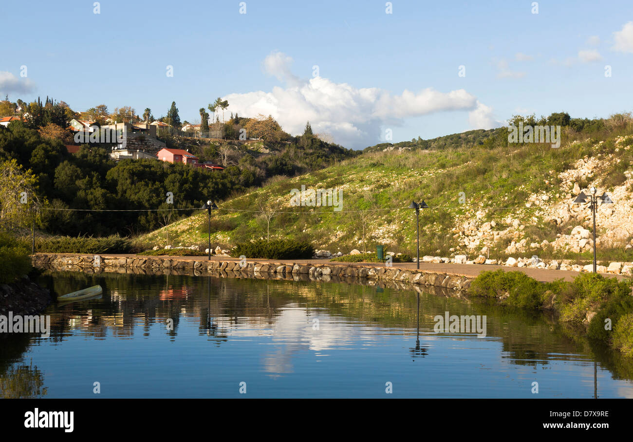 river landscape on a background of clouds Stock Photo - Alamy