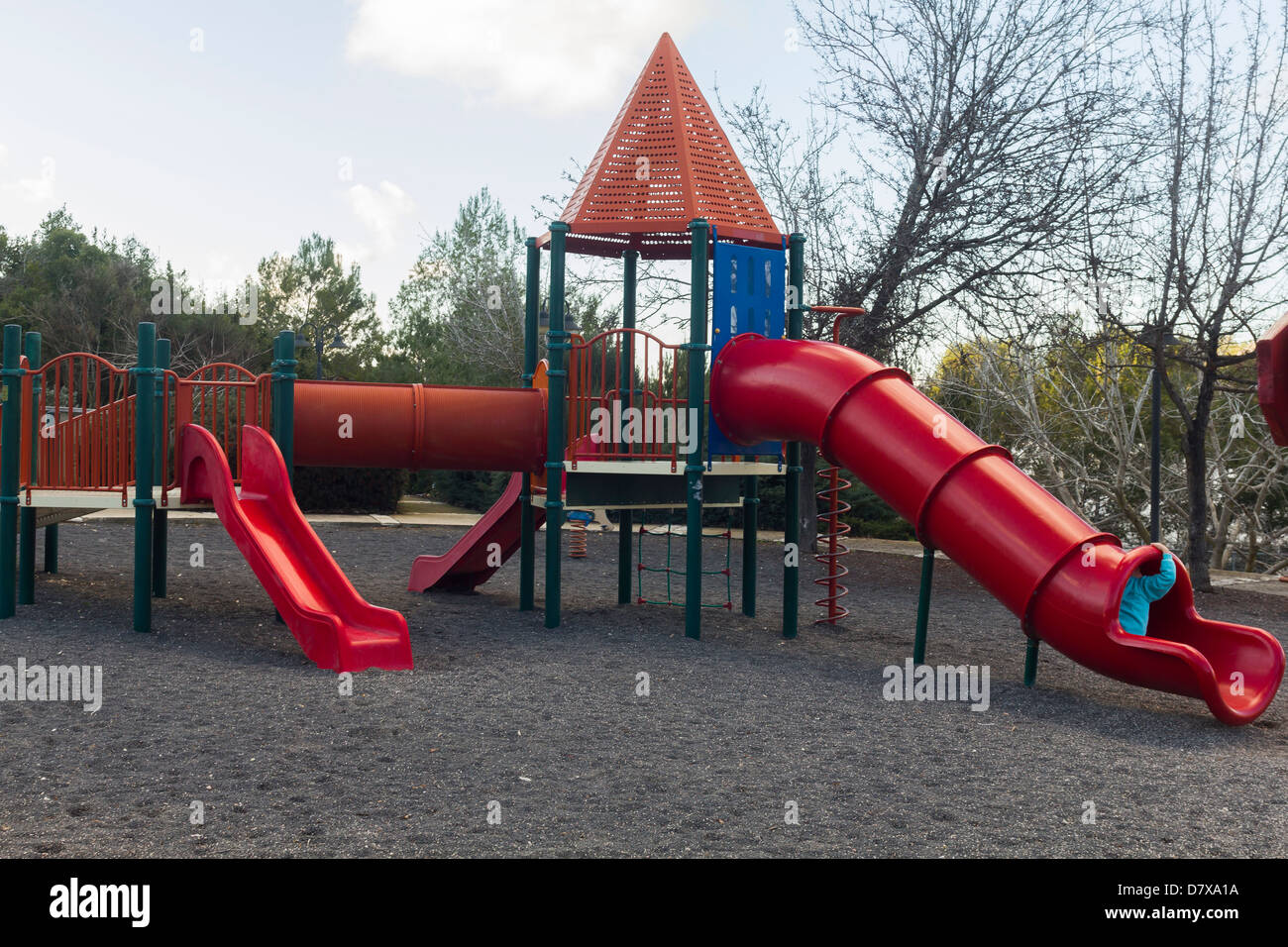 slide at the playground Stock Photo - Alamy