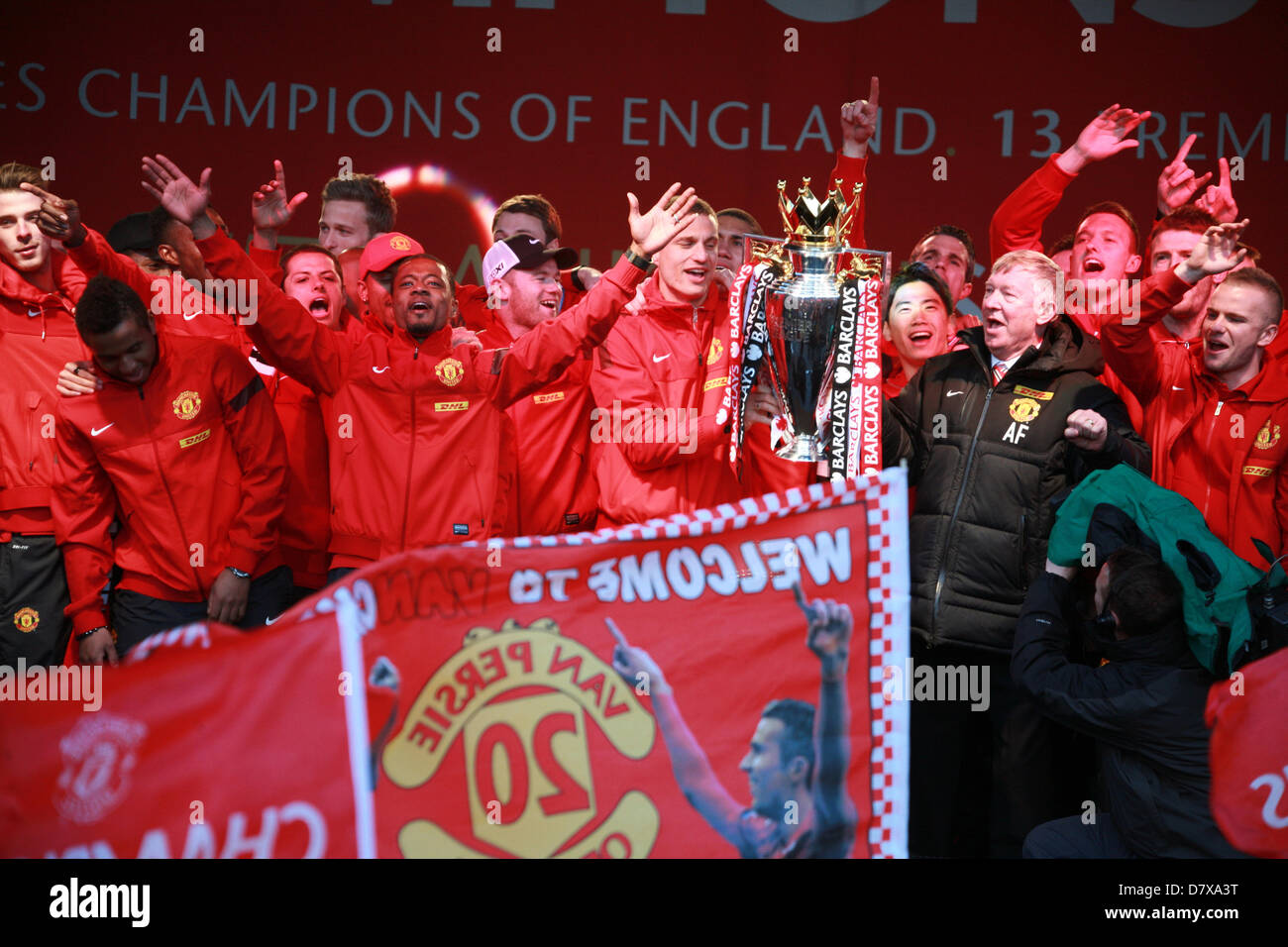 Premier league manchester united parade hi-res stock photography and ...