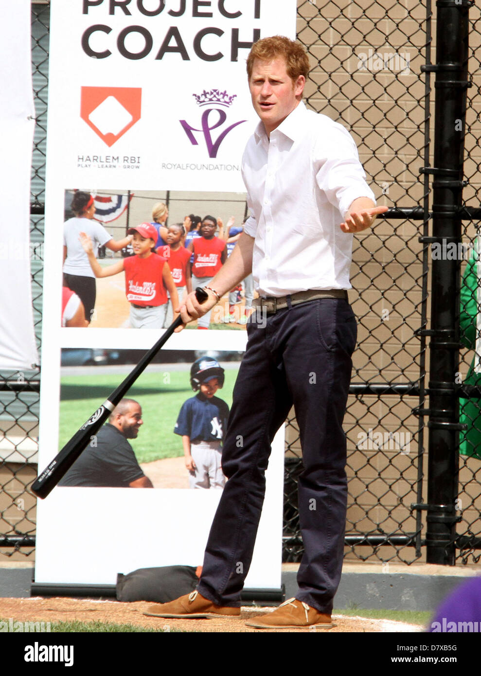 May 14, 2013 - New York, New York, U.S. - PRINCE HARRY visits a ...