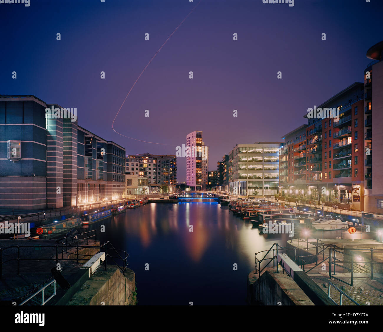 Clarence Dock, Leeds, with Royal Armouries Museum Stock Photo - Alamy