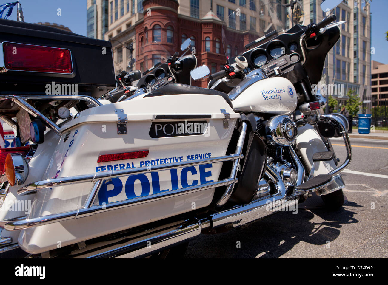 Homeland Security police motorcycle - Washington, DC USA Stock Photo ...