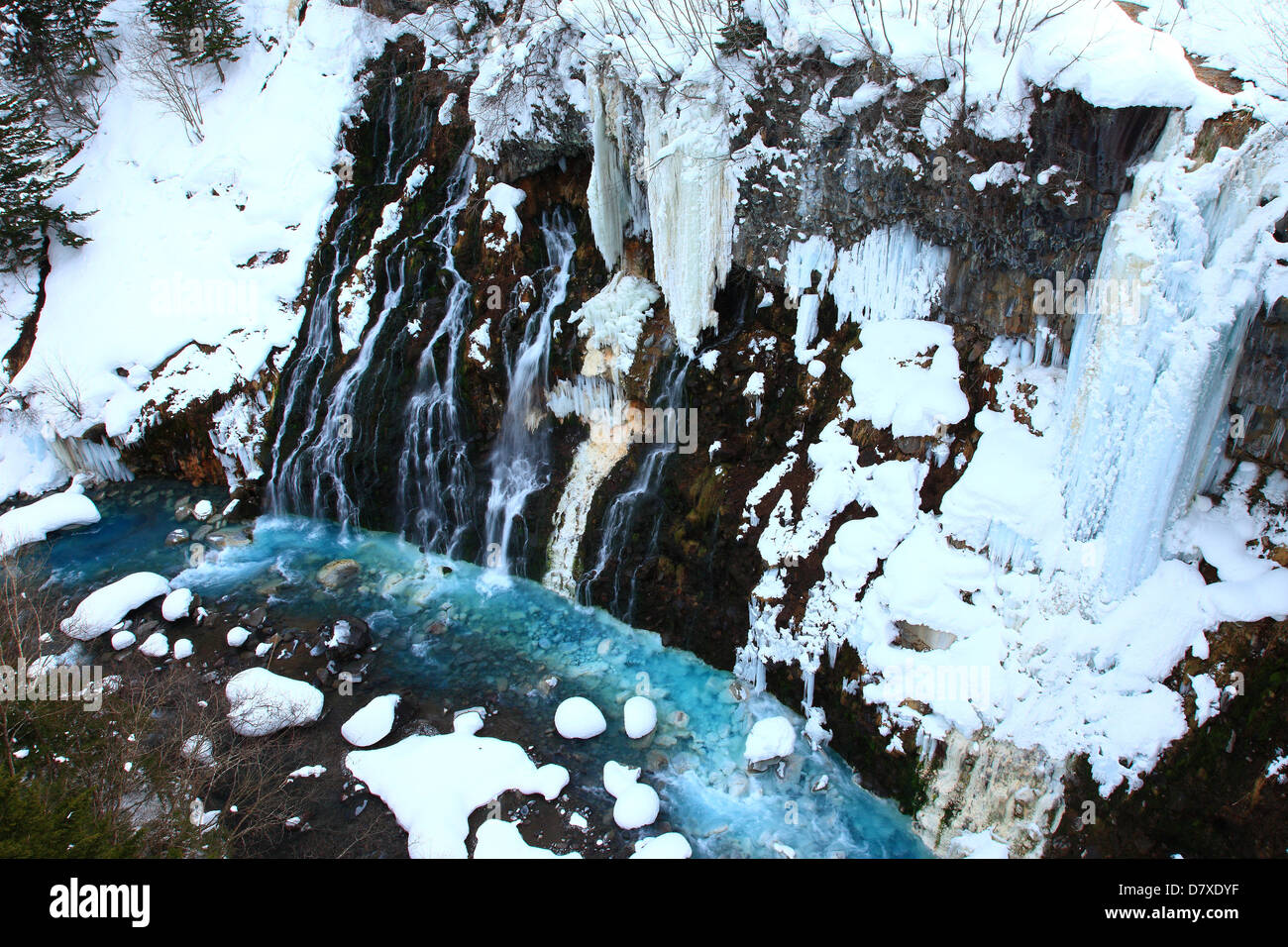 Shirahige waterfall, Hokkaido Stock Photo - Alamy