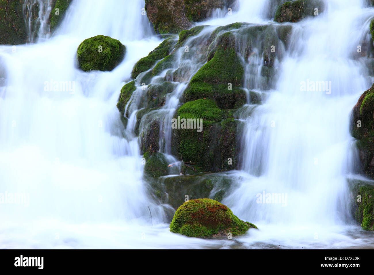 Shirokane-Fudou waterfall, Hokkaido Stock Photo - Alamy