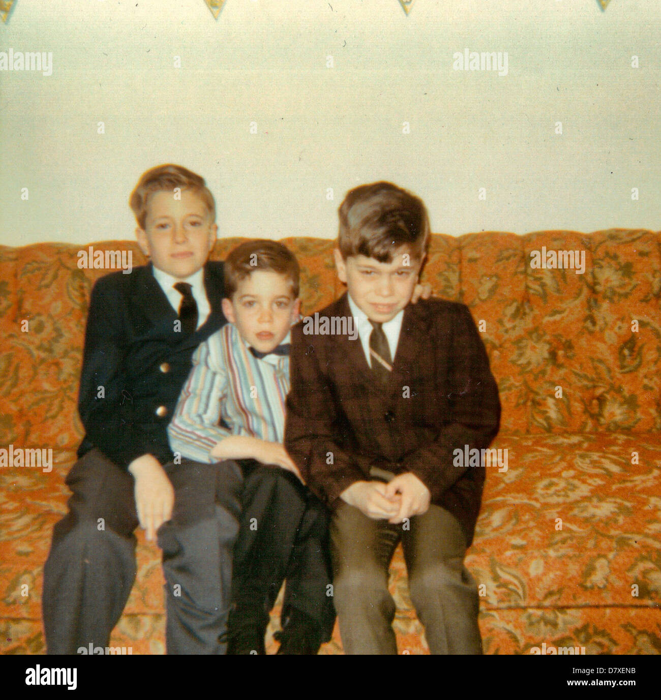 Three brothers posing circa 1969 hi-res stock photography and images ...
