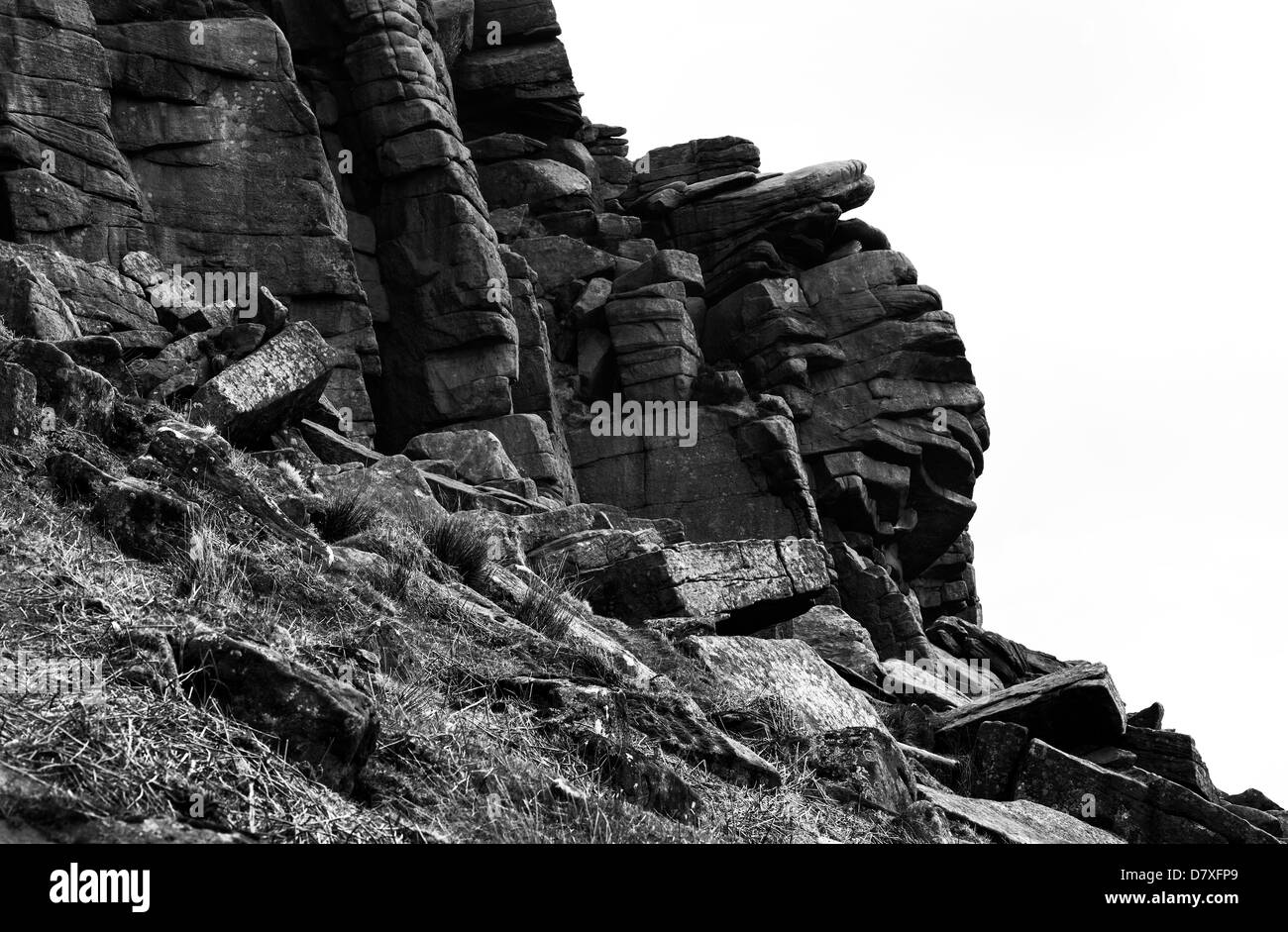 Cliff Edge Black and White Stock Photos & Images - Alamy