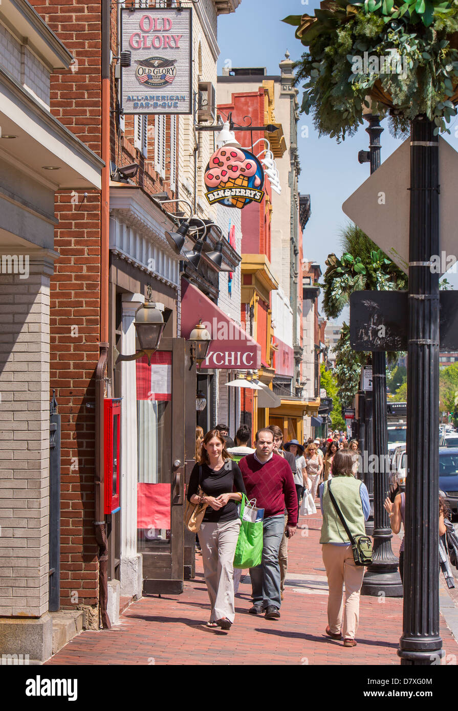 Washington Dc Georgetown Stores Stock Photos & Washington Dc Georgetown ...
