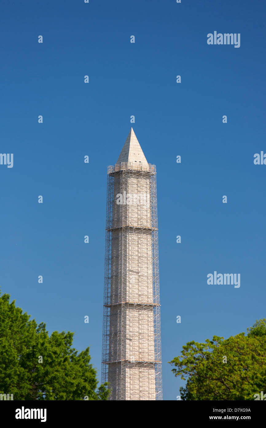 Washing Monument Repair Washington Monument Covered | With Scaffolding