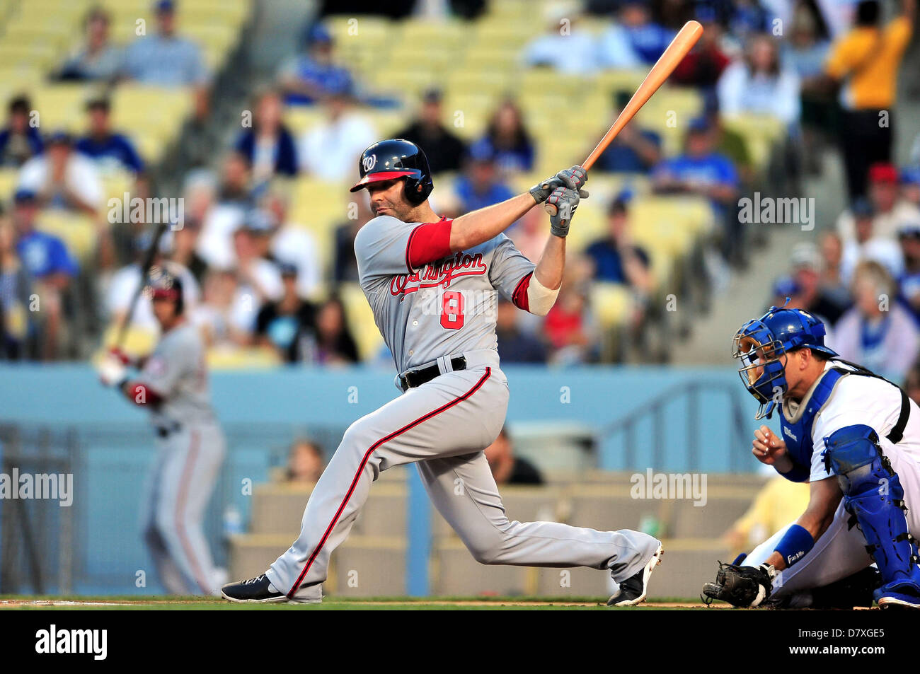 Los Angeles, CA. USA. May 14, 2013. Washington Nationals starting ...