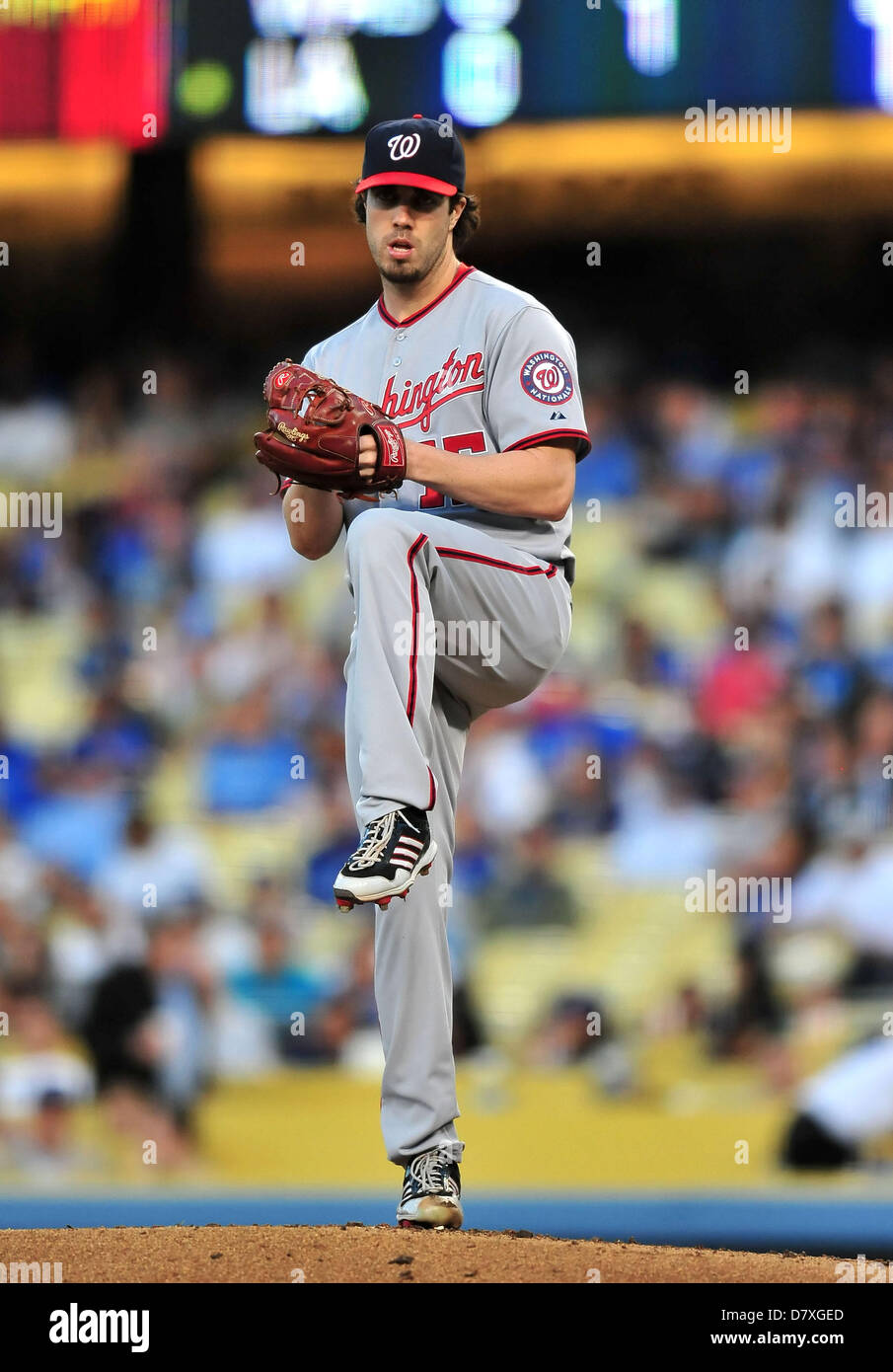 Los Angeles, CA. USA. May 14, 2013. Washington Nationals starting ...