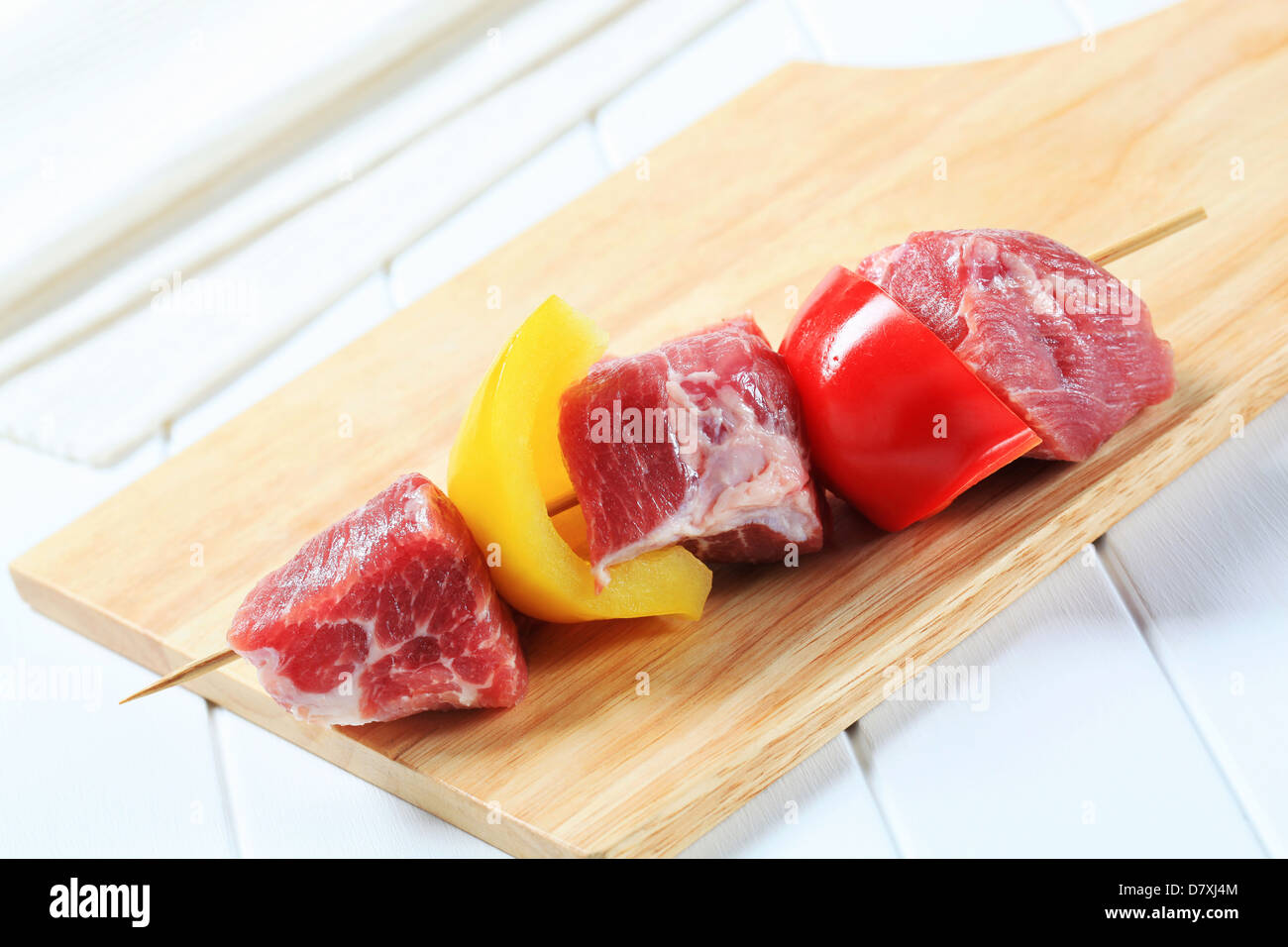 Skewer with meat hi-res stock photography and images - Alamy