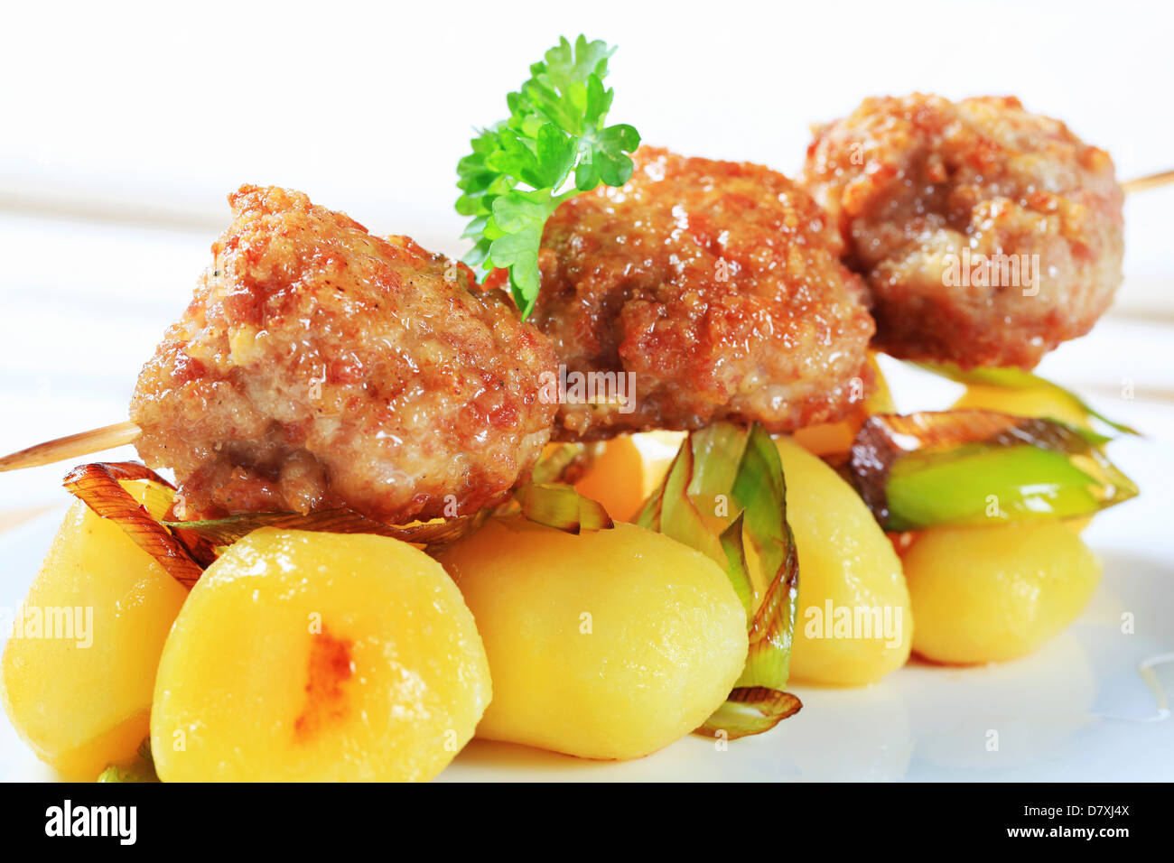 Meatballs on stick hi-res stock photography and images - Alamy