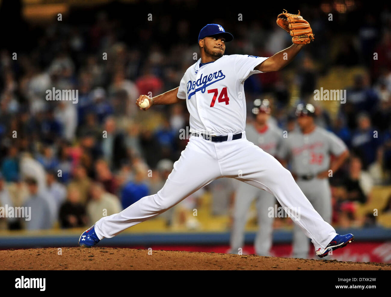 Los Angeles, CA. USA. May 14, 2013. Los Angeles Dodgers relief pitcher ...