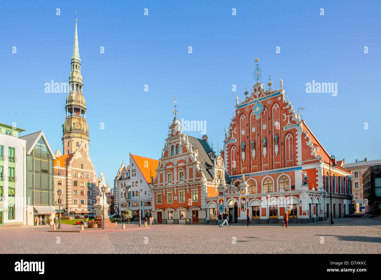 Old Town Square In Riga Latvia Stock Photo Alamy