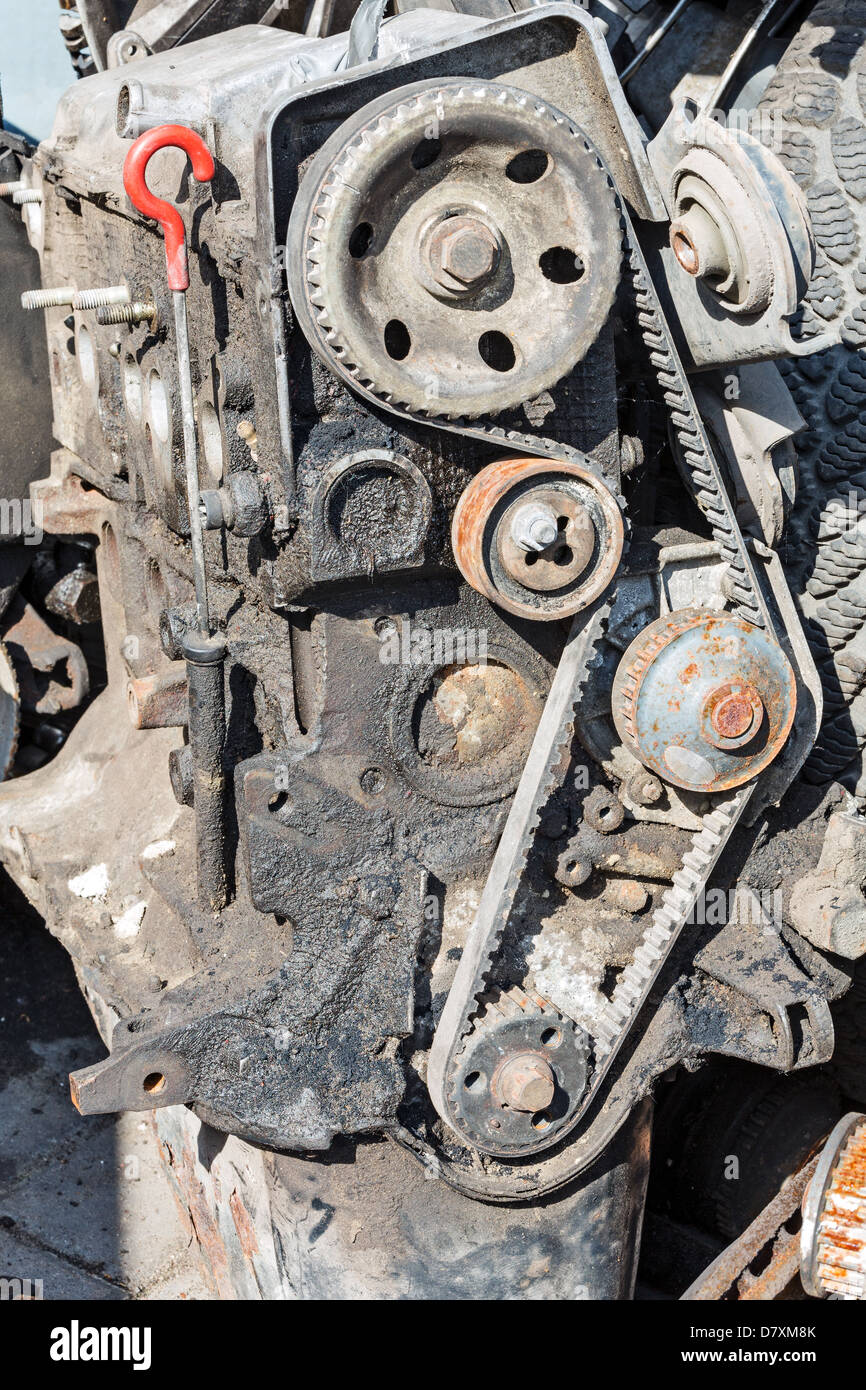 Old petrol engine Stock Photo - Alamy