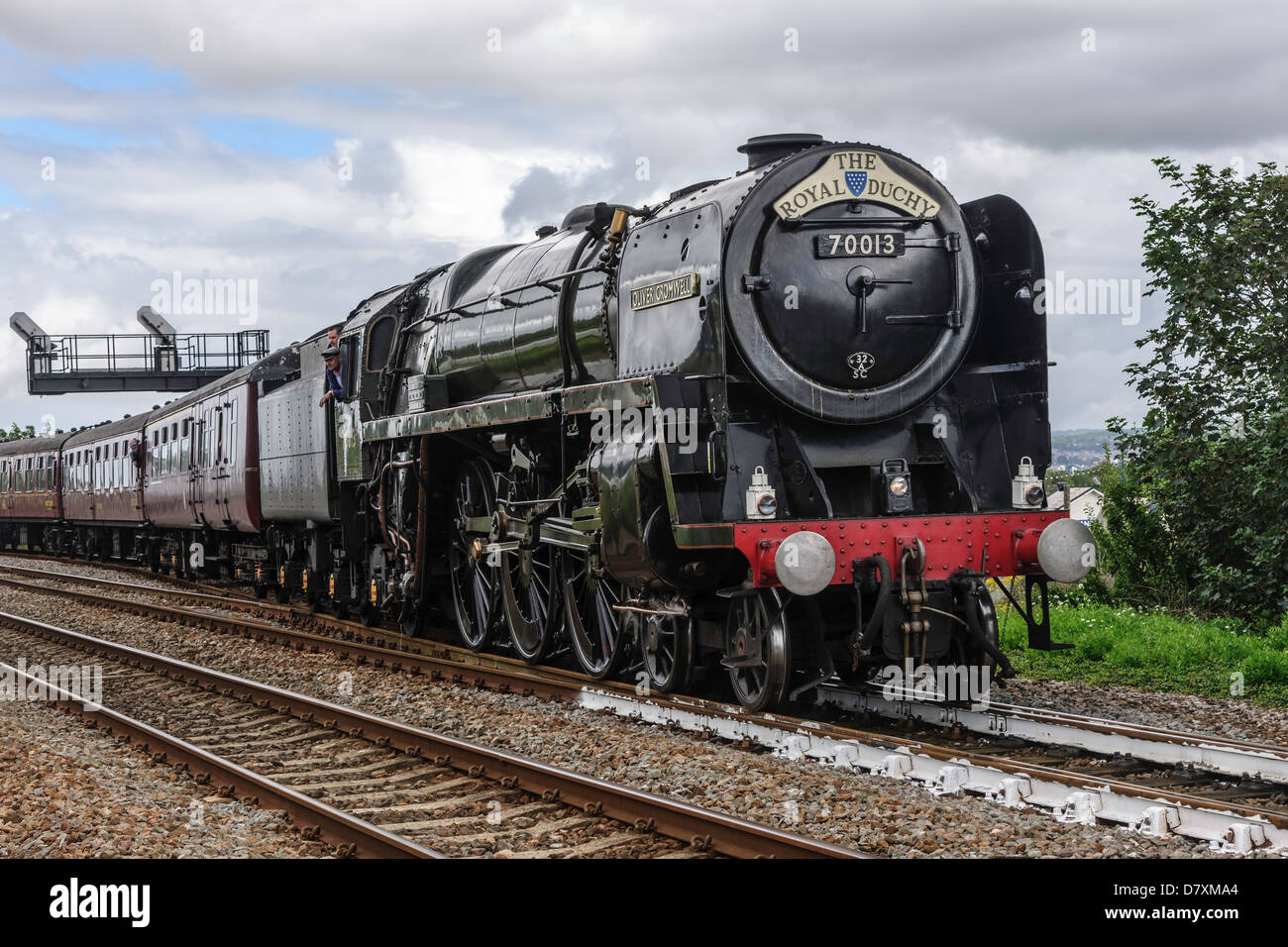 Steam Locomotive 70013 Oliver Cromwell Stock Photos & Steam Locomotive ...