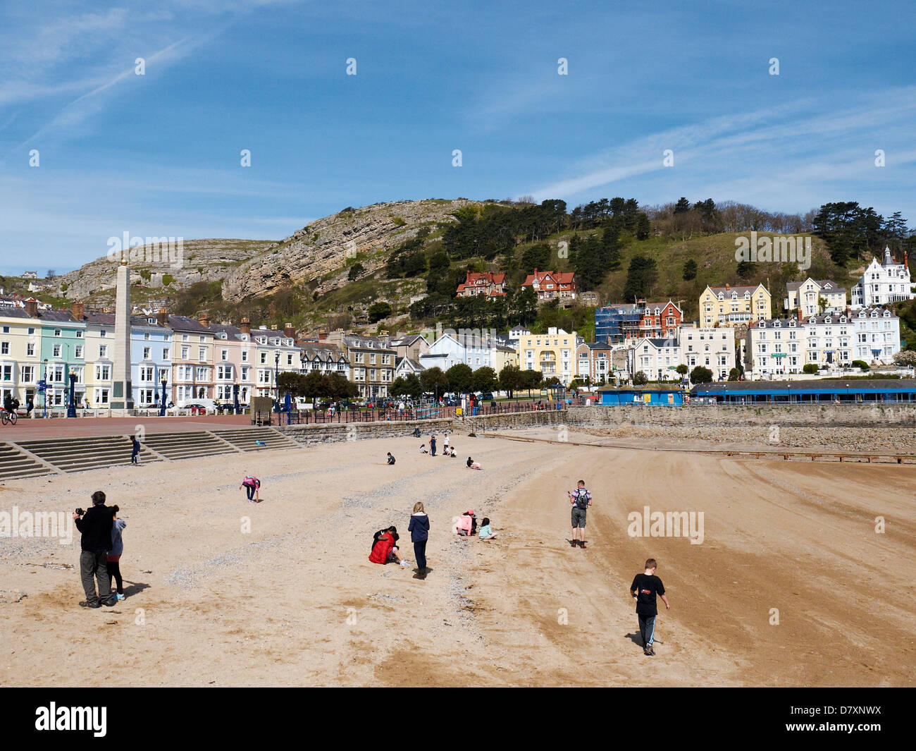 The beach in Llandudno North Wales UK Stock Photo - Alamy