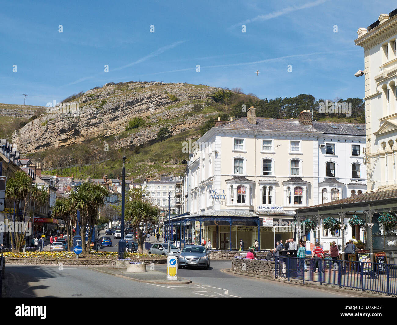 Mostyn Street in the city centre of Llandudno Wales UK Stock Photo - Alamy