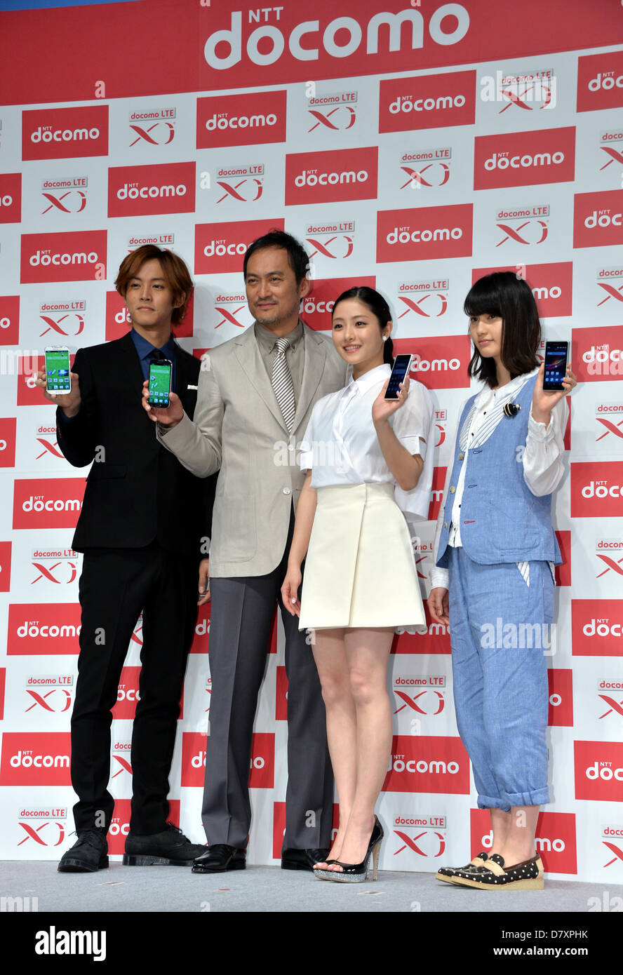 May 15, 2013, Tokyo, Japan - NTT Docomo commercial characters show new ...
