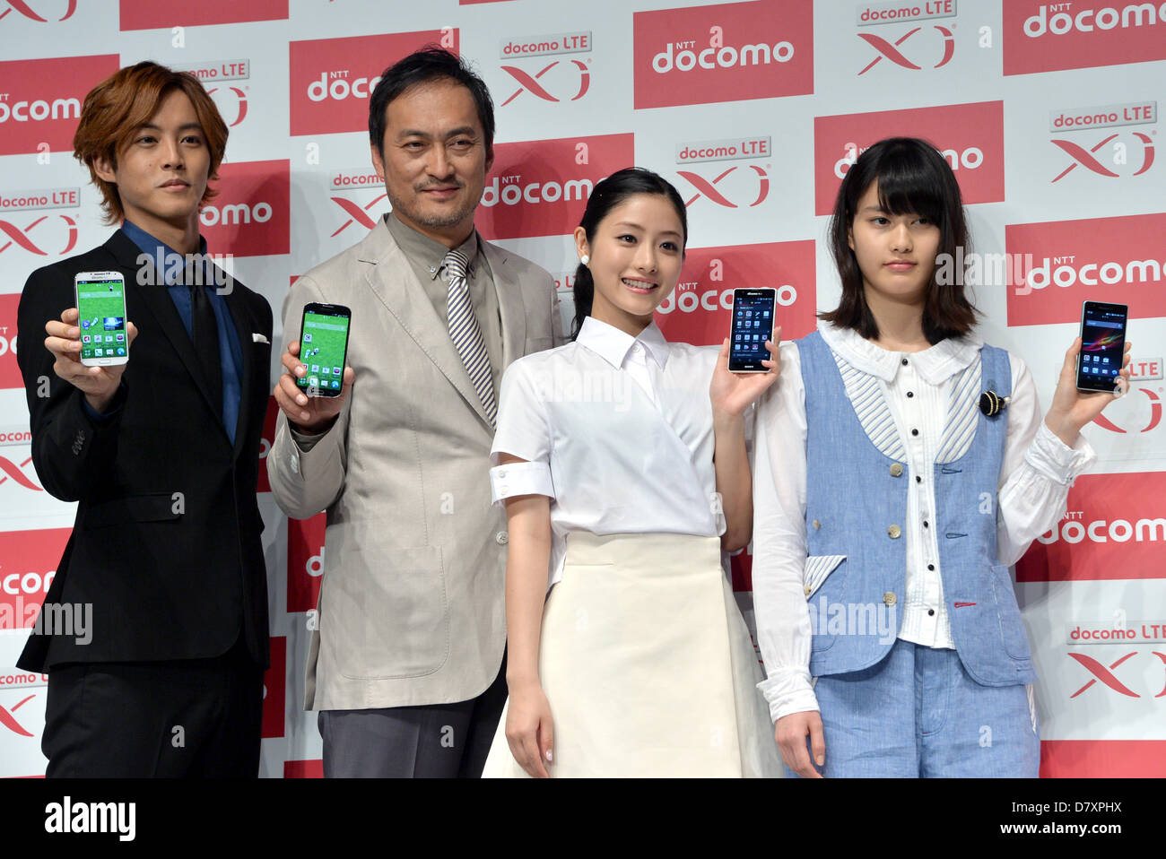 May 15, 2013, Tokyo, Japan - NTT Docomo commercial characters show new ...