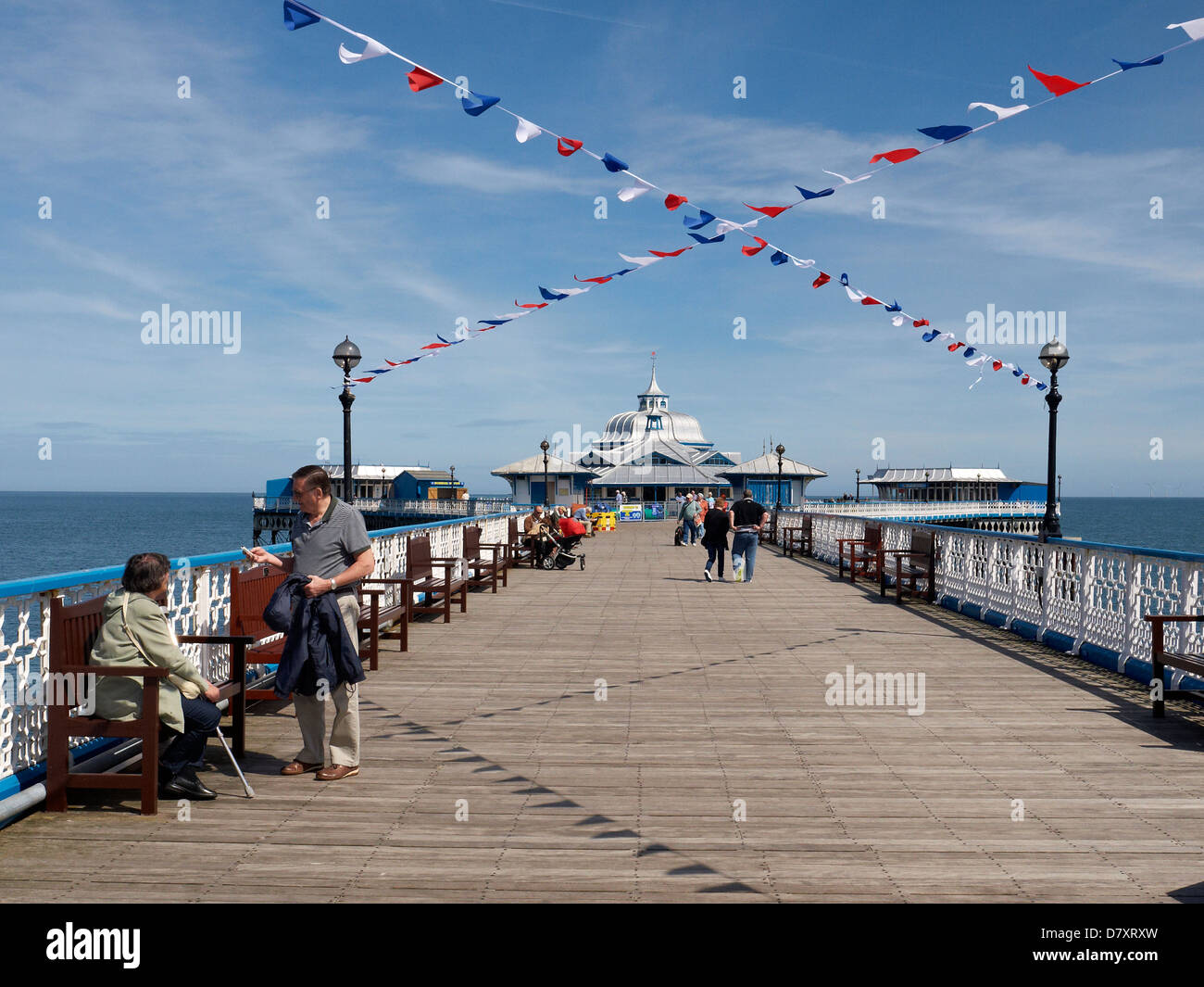 The pier in Llandudno North Wales UK Stock Photo - Alamy