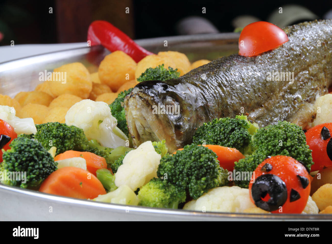 Trout dish hi-res stock photography and images - Alamy