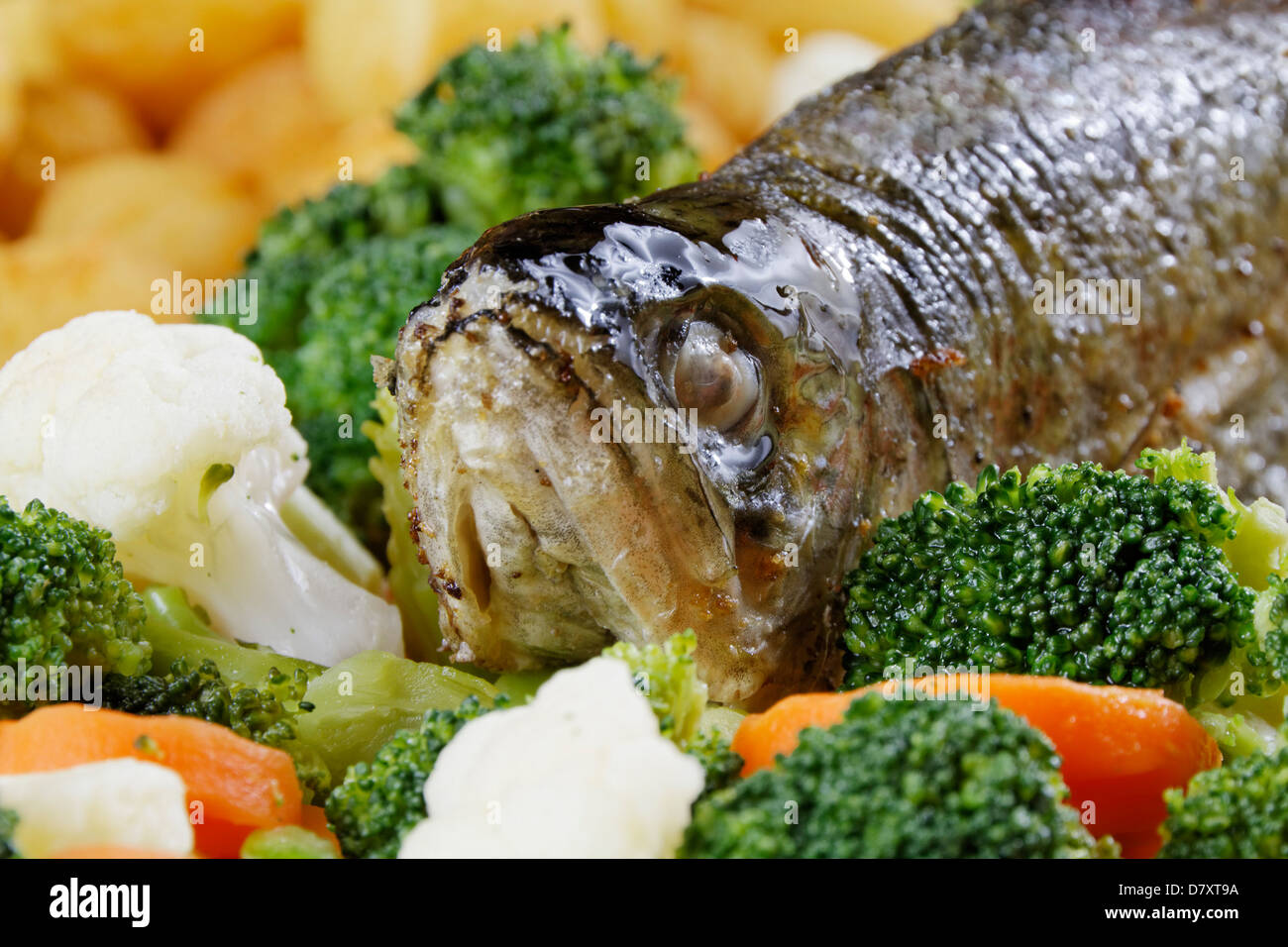 Trout dish hi-res stock photography and images - Alamy