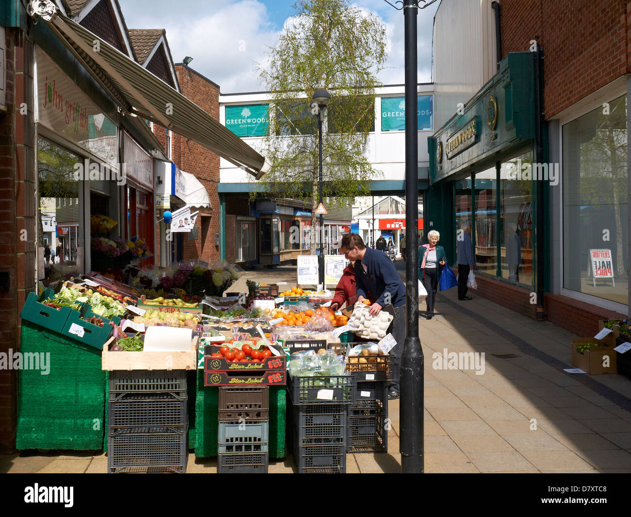 Fruit and vegetable shop,Weaver Square in Northwich Cheshire UK Stock ...