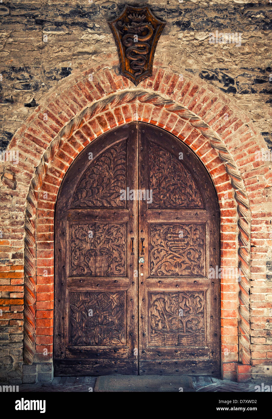 detail of ancient wood door Stock Photo - Alamy