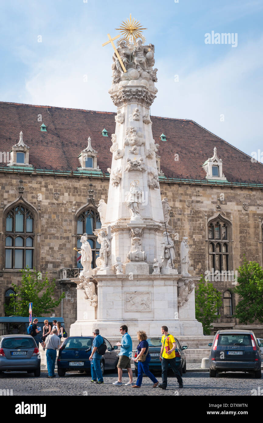 Budapest Hungary Holy Trinity Square 1713 Baroque plague memorial by ...